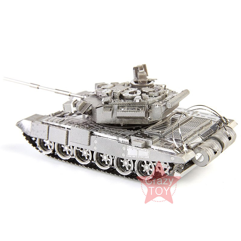 Piececool Russia T-90A Tank 3D Metal Model Kits DIY Assemble Puzzle Toy ...
