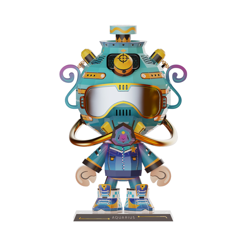 Microworld 12 Zodiac Signs – Aquarius 1.20-2.18 3D Metal Model Kits DIY ...
